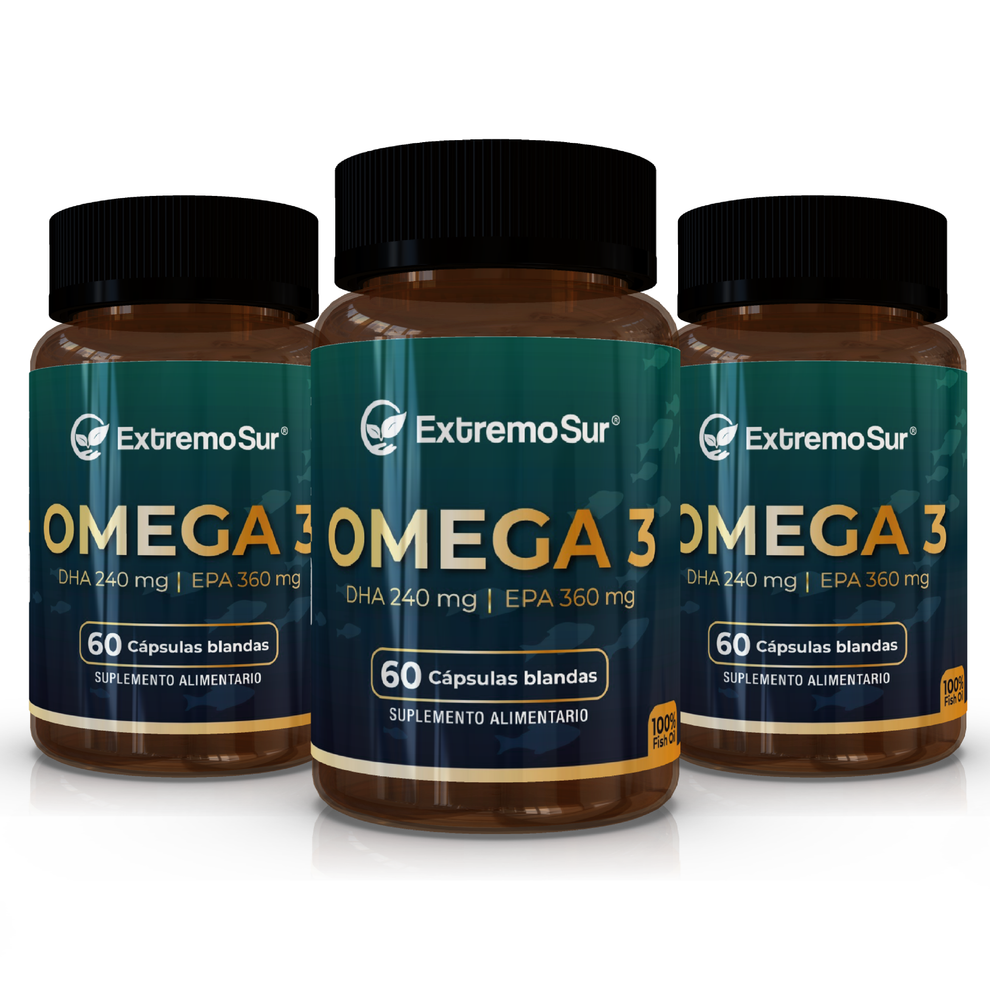 Pack de 3 Omega 3 – Laboratorio Natural Extremo Sur